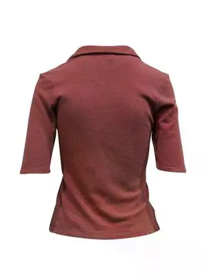 Alumnae V-neck Polo Shirt - Red