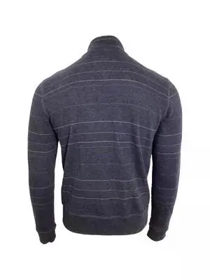 BOSS Striped Zip-up Sweatshirt