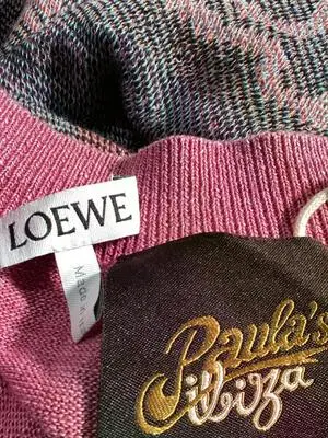 Loewe X Paula's Ibiza Printed Linen Blend Crew Neck Sweatshirt