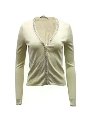 Diane Von Furstenberg Embellished Knit Cardigan - Neutrals