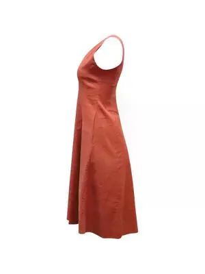 Theory V-neck Sleeveless Midi Dress