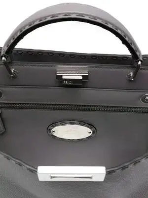 Fendi Peekaboo Whipstitch Leather Tote Bag