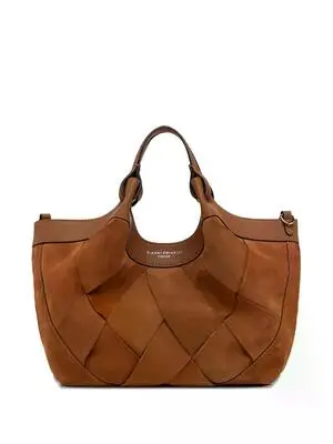 GIANNI CHIARINI Dua Woven Leather Shoulder Bag