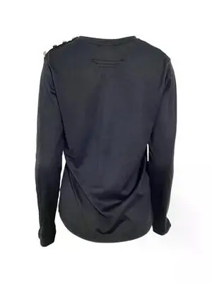 Balmain Embroidered Long-sleeve T-shirt
