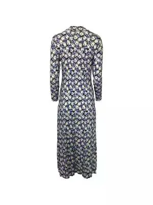 Rixo Elise Floral-print Long-sleeve Midi Dress