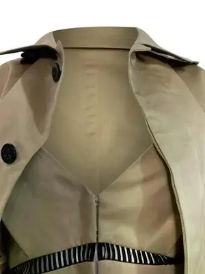 Sacai Trench Coat With Dress Insert