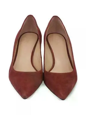Michael Kors Pointed Suede Kitten Heel Pumps