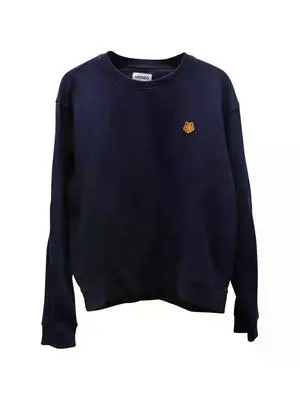 Kenzo Tiger-appliqué Sweatshirt - Blue