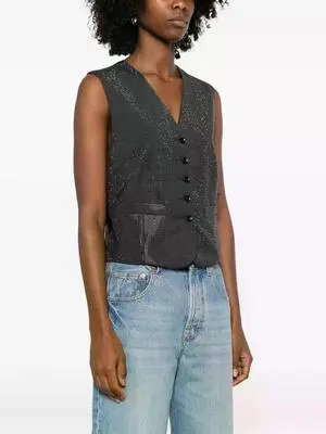 Alexander Wang Embellished V-neck Waistcoat