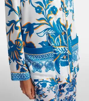 Etro Printed Crepe-de-chine Blouse