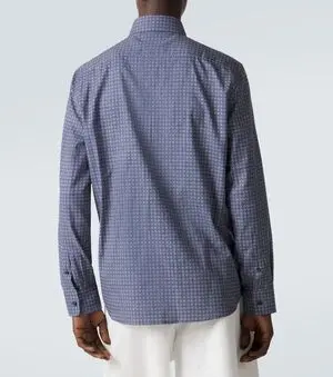 Brunello Cucinelli Printed Cotton Shirt