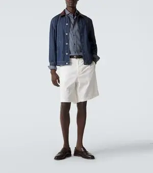 Brunello Cucinelli Printed Cotton Shirt