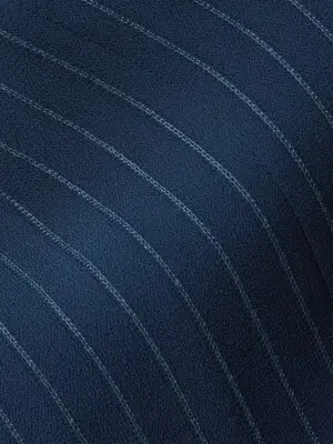 JOSEPH Garcia Pinstriped Crepe Blouse - Blue