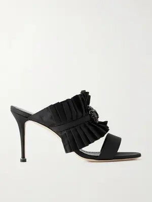 Manolo Blahnik Bow Detailing Mules Clogs For Women