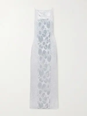 SIR. Ventura Floral Devoré-velvet Gown