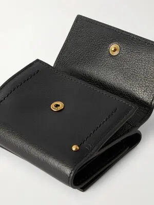 Chloé Paddington Embellished Textured-leather Cardholder - Black