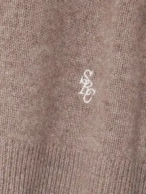 Sporty & Rich Embroidered Cashmere And Wool-blend Polo Sweater