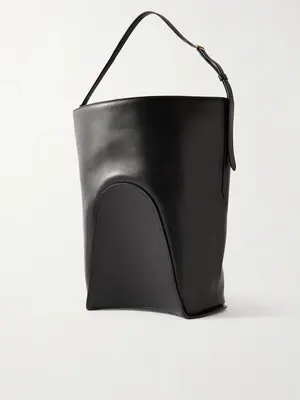 Alaïa Hip' Leather Bucket Bag - Black