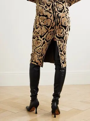Stella McCartney Cloud Jacquard-knit Midi Skirt - Multi