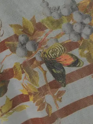 JEAN PAUL GAULTIER Marinière Grape Printed Mesh T-shirt