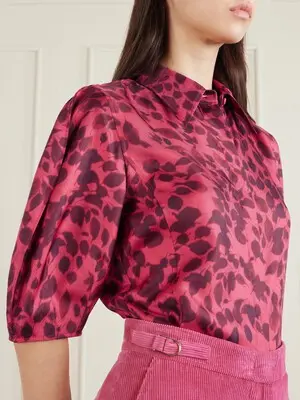 Gabriela Hearst Sansi Printed Silk-twill Shirt