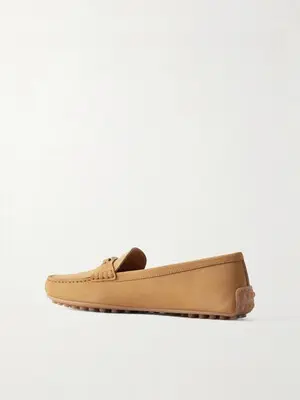 TOD'S Gomma 10l Suede Loafers - Brown