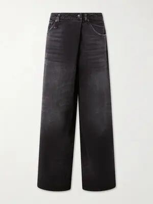 R13 Nico Wrap-effect Boyfriend Jeans