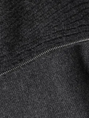 Theory Ribbed Wool-trimmed Wool-blend Twill Jacket