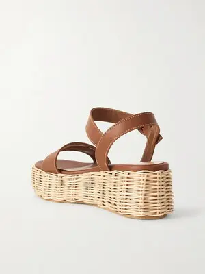 GIANVITO ROSSI Leather Platform Sandals
