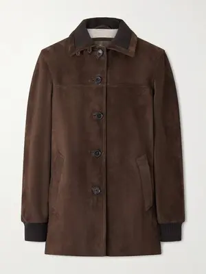 Loro Piana Maremma Suede Jacket - Brown
