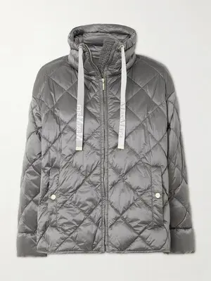 Max Mara The Cube Quilted Down Jacket - Gray