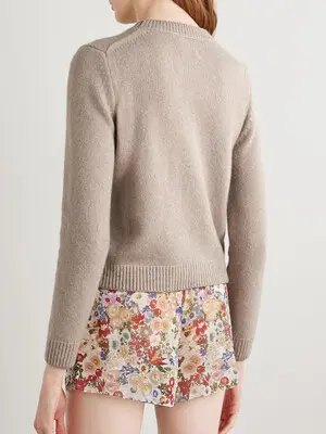 Khaite Leta Cashmere Cropped Sweater