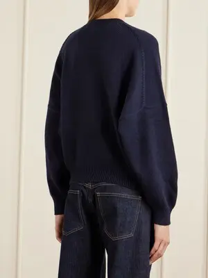 Khaite Margaux Oversized Cashmere Sweater - Blue