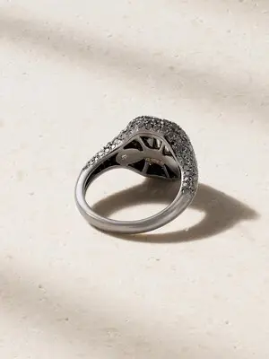 Shay 18-karat Gold Diamond Signet Ring