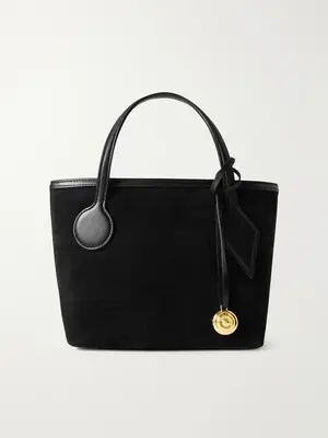 LIFFNER Sprout Micro Embellished Suede Tote - Black