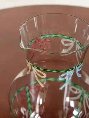 LOBMEYR Alpha Bow Painted Crystal Glass Pitcher
