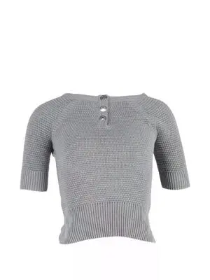 Chloé Short-sleeve Sweater - Grey