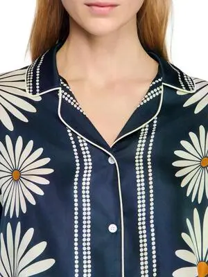 Sandro Floral-print Silk Shirt