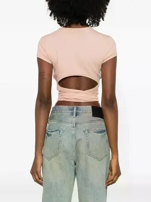 DIESEL® Wrap-tie T-shirt - Pink