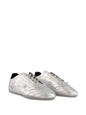 Balenciaga Metallic Studded Sneakers - Silver