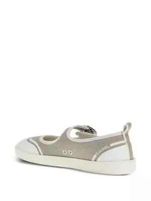 CAREL Costa Buckled Ballet Flats - Neutrals