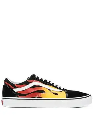 VANS Flame Old Skool Sneakers - Black