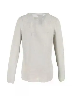 Max Mara Long-sleeve Crew-neck Sweater With Pocket