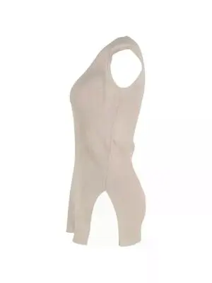 Max Mara Ribbed Slit Tank Top