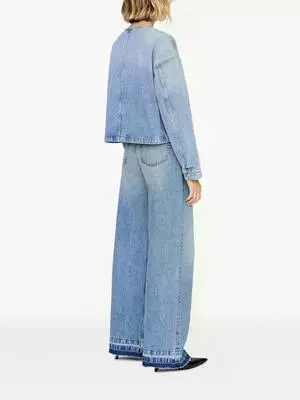 ANINE BING Blanche Button-up Denim Jacket - Blue
