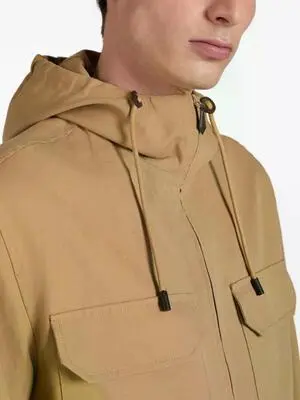 Montedoro Hooded Jacket With Contrast Piping