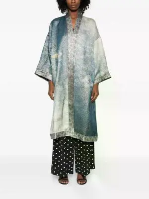 PIERRE-LOUIS MASCIA Floral-print Kimono