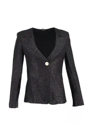 Emporio Armani Single-button Blazer - Black