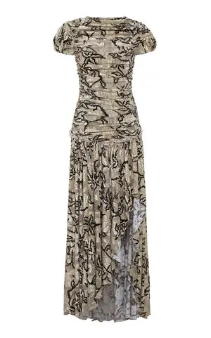 SIEDRES Adeline Gathered Maxi Dress - Multi