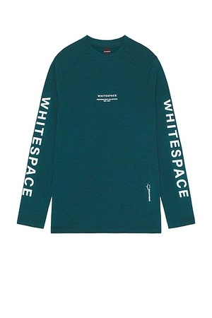 WHITESPACE Graphene Crew Neck Long Sleeve T-shirt - Atlantic Deep
